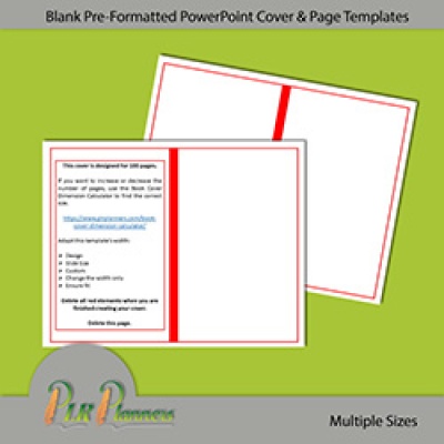 Blank Pre-Formatted PowerPoint Page and Cover templates : PLR Planners