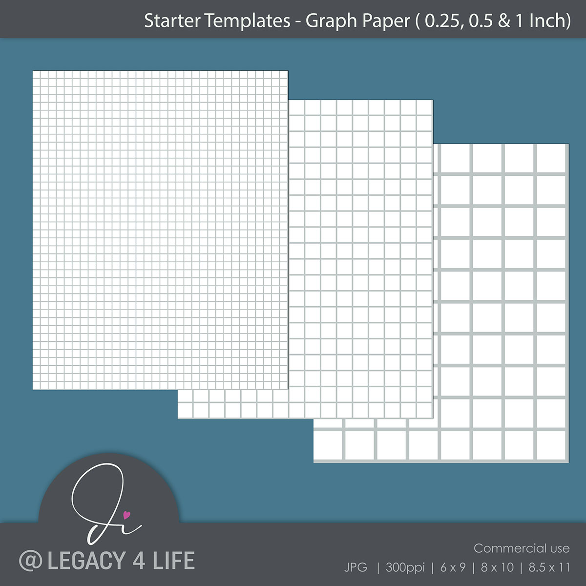 Starter Templates – Grid Paper | PLR Planners - Build a Low Content ...