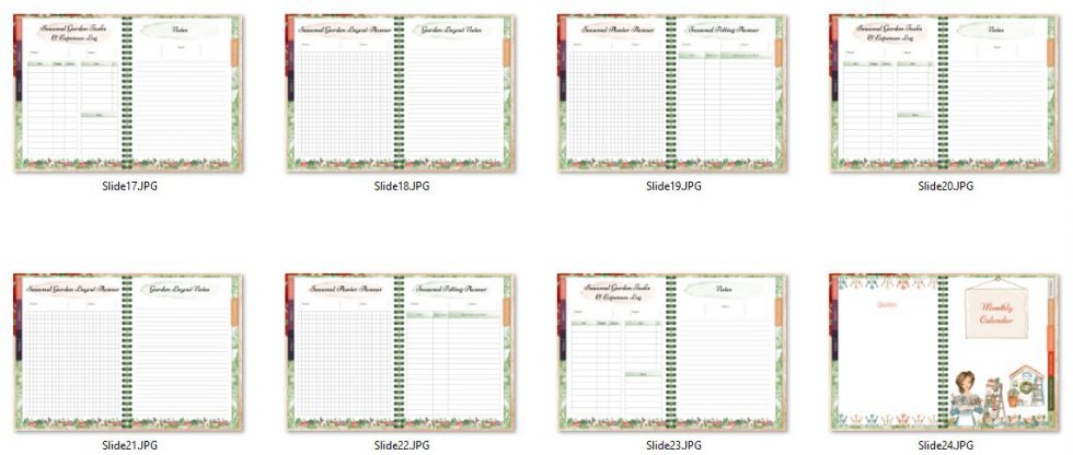 Vegetable Garden Journal & Planner | PLR Planners - Build a Low Content ...